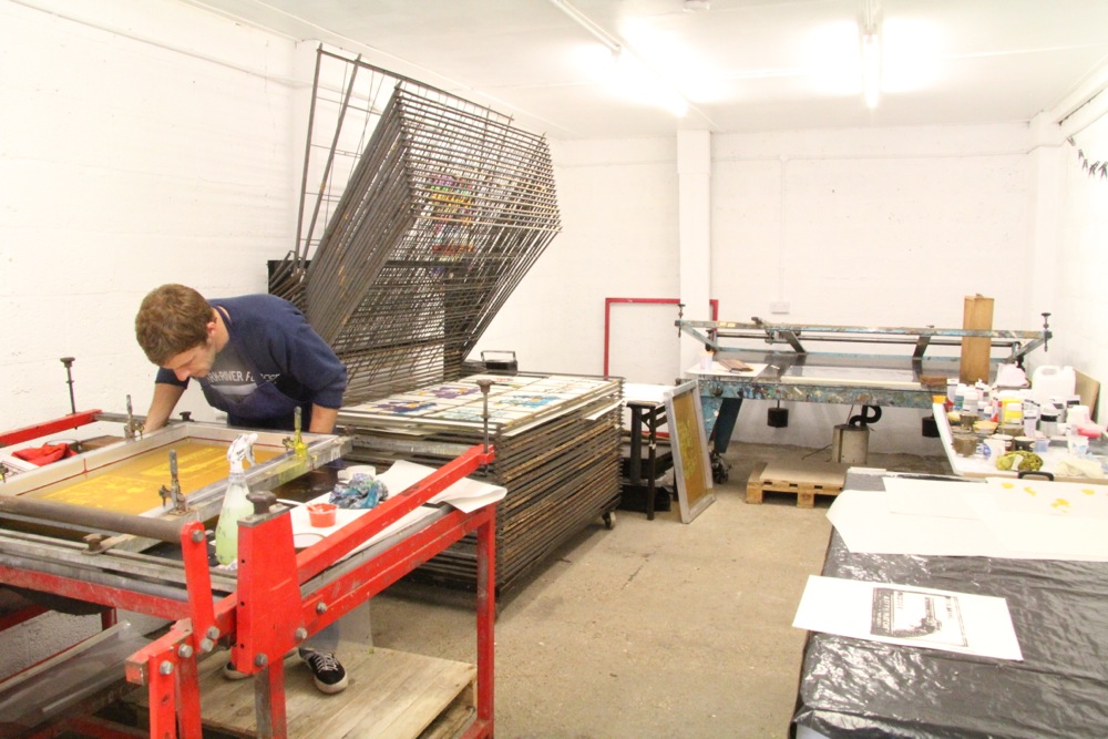 Screen printing studio | Medway Fine Printmakers