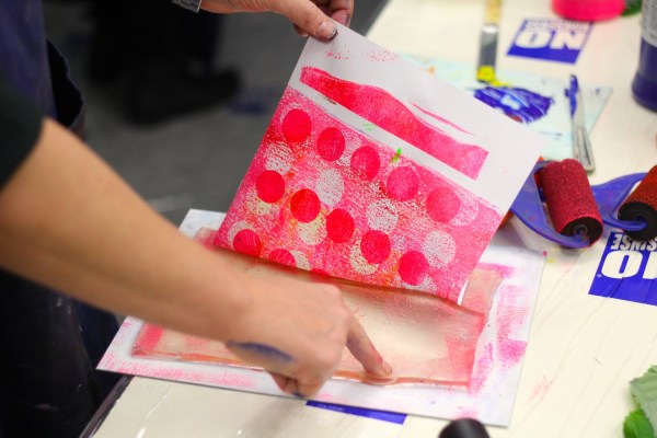 Gelli plate monoprinting | Medway Fine Printmakers